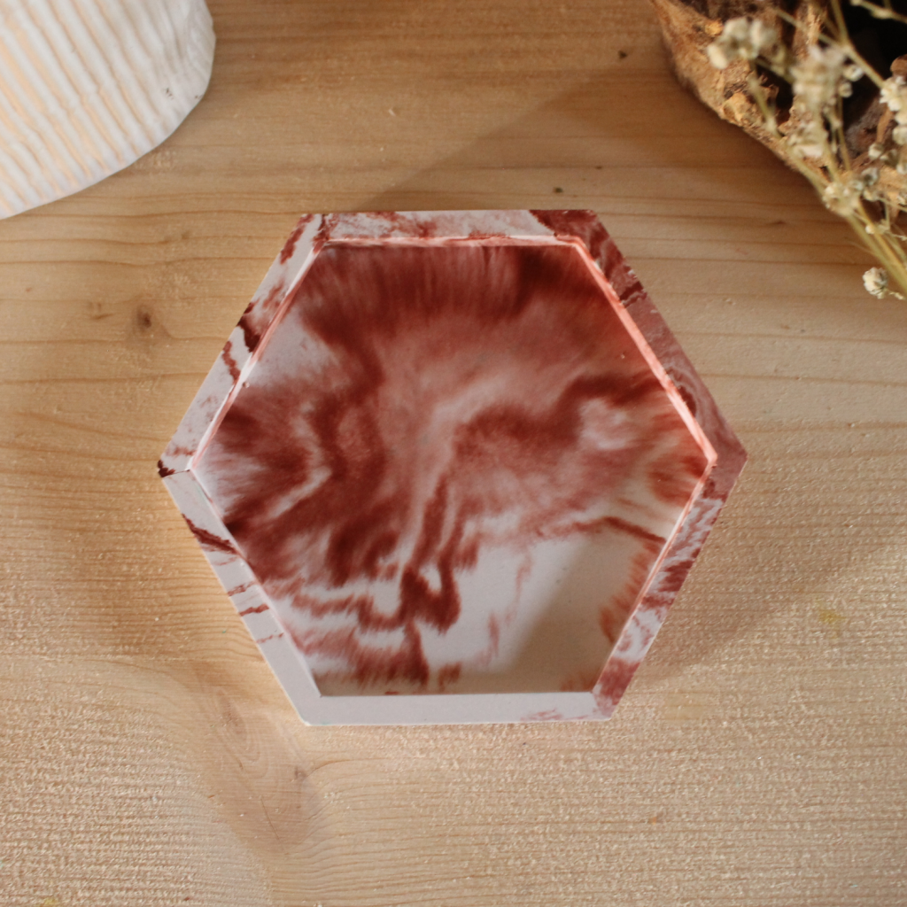 Étoile · support hexagonal en résine - Alliance Spirituelle